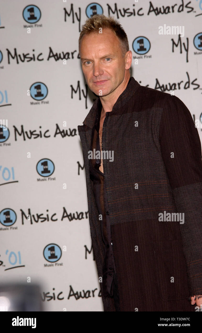 LOS ANGELES, CA. December 02, 2001: Pop star STING at the My VH1 Music ...
