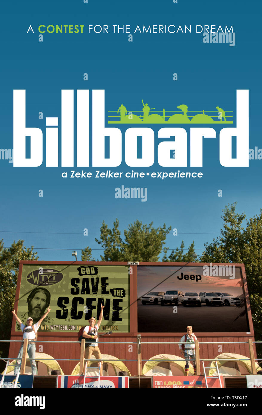 BILLBOARD, poster, on billboard: Leo Fitzgerald; standing from left ...