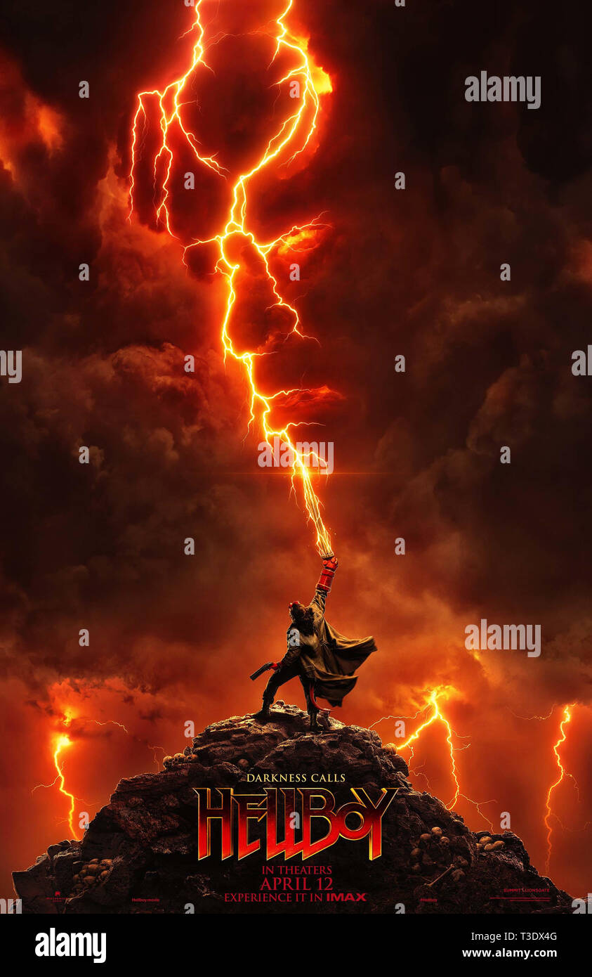 HELLBOY, US poster, David Harbour as Hellboy, 2019. © Lionsgate ...