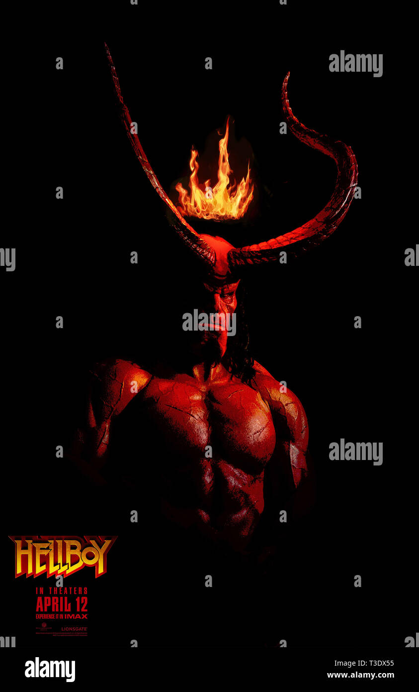 HELLBOY, advance poster, David Harbour as Hellboy, 2019. © Summit ...