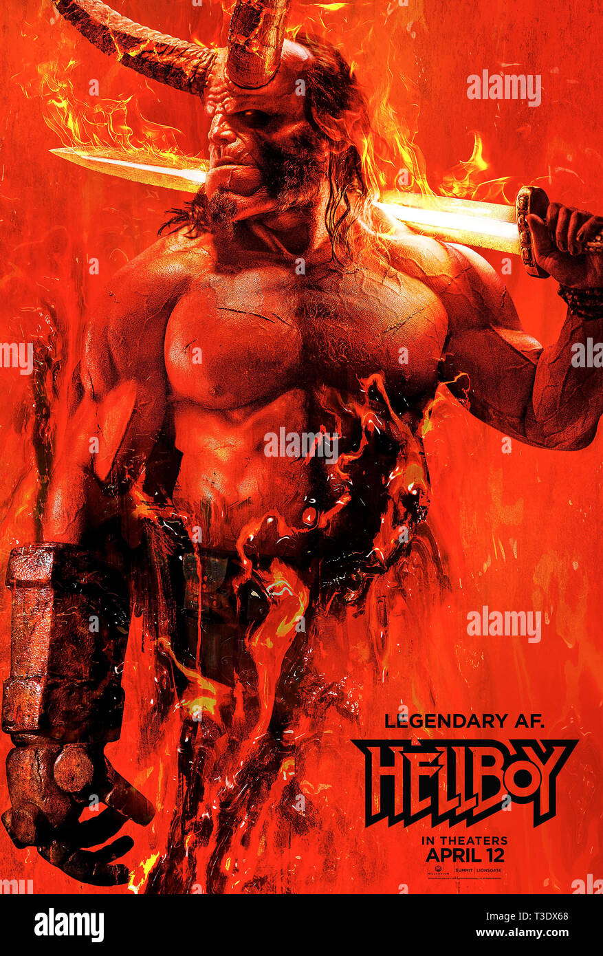 HELLBOY, US advance poster, David Harbour as Hellboy, 2019. © Lionsgate ...