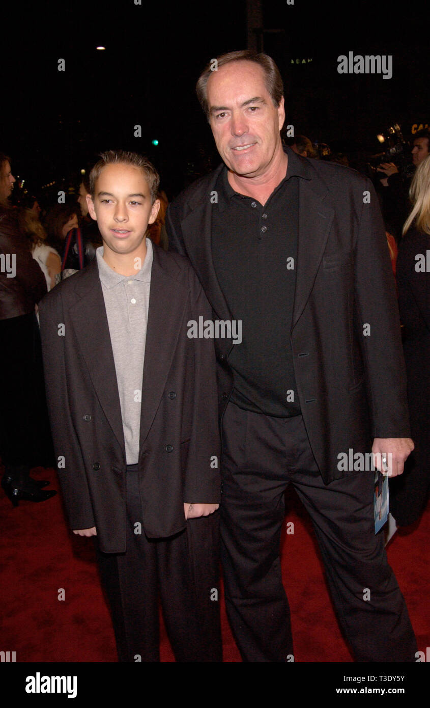 LOS ANGELES, CA. December 19, 2001: Actor POWERS BOOTHE & son at the ...