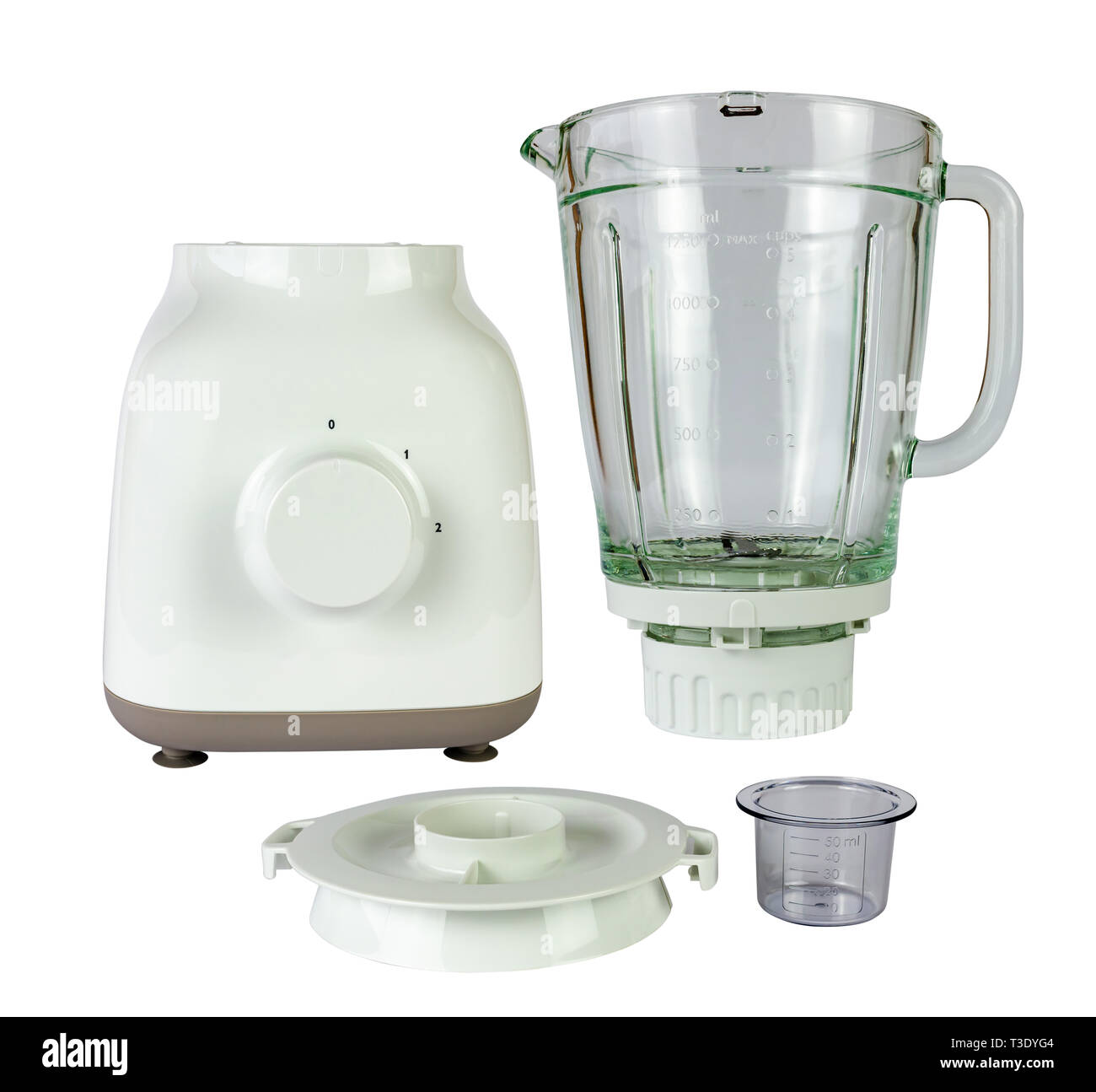 Separated parts of a juicer isolated on white background Stock Photo ...