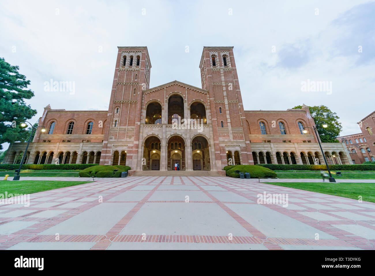Los Angeles, APR 4: Exterior view of the Royce Hall on APR 4, 2019 at ...