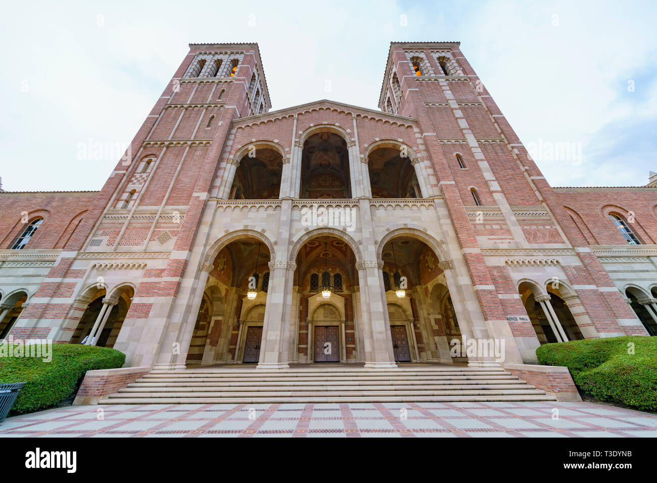 Los Angeles, APR 4: Exterior view of the Royce Hall on APR 4, 2019 at ...