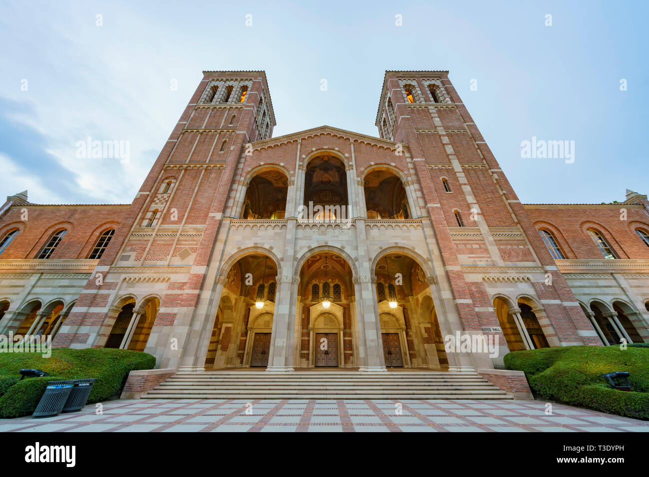 Los Angeles, APR 4: Exterior view of the Royce Hall on APR 4, 2019 at ...