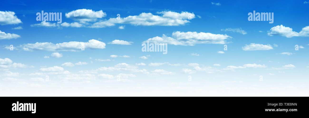 Blue sky and clouds. Summer air background Stock Photo - Alamy