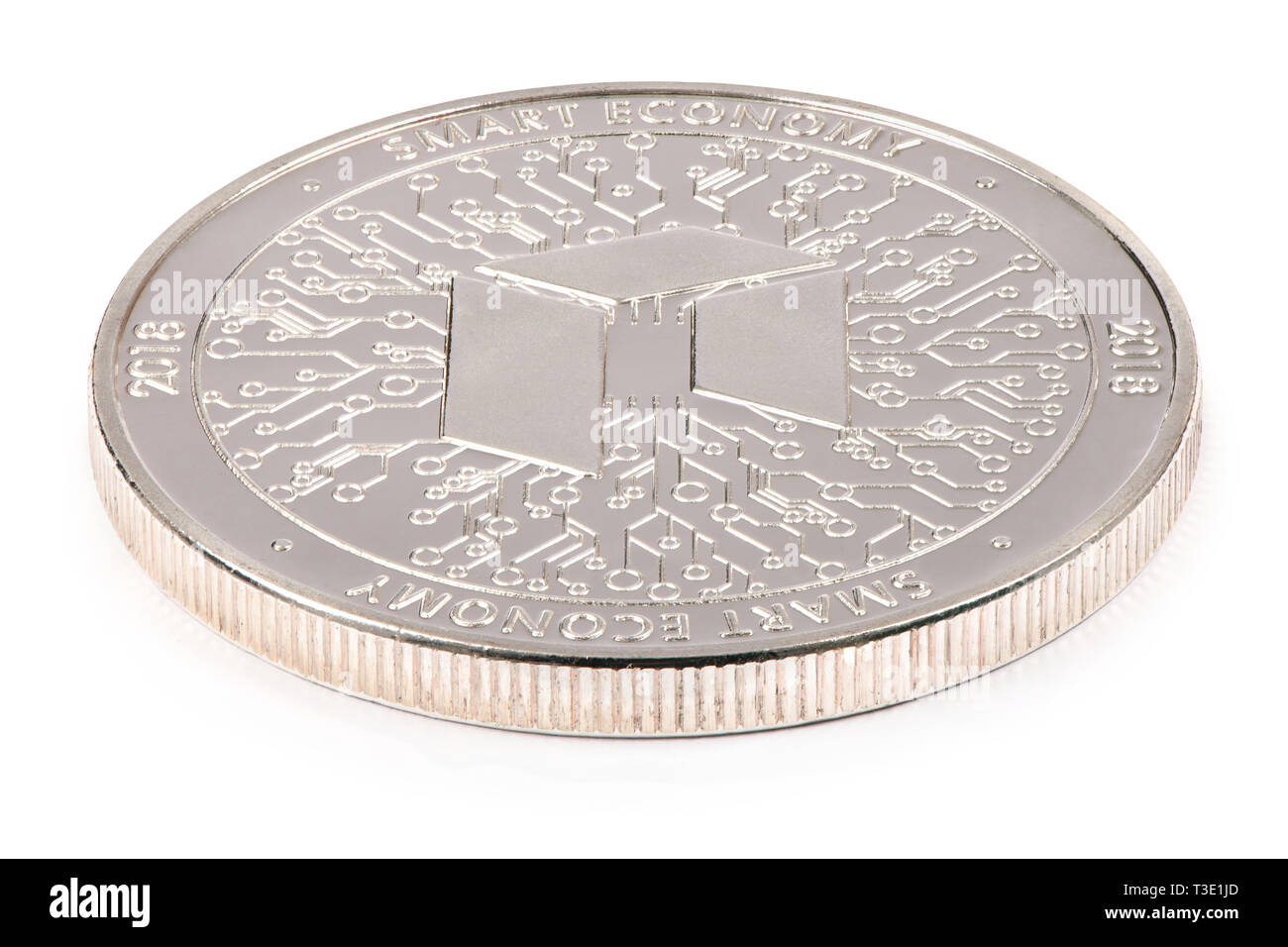 Silver neo isolated on white background. High resolution photo. With ...