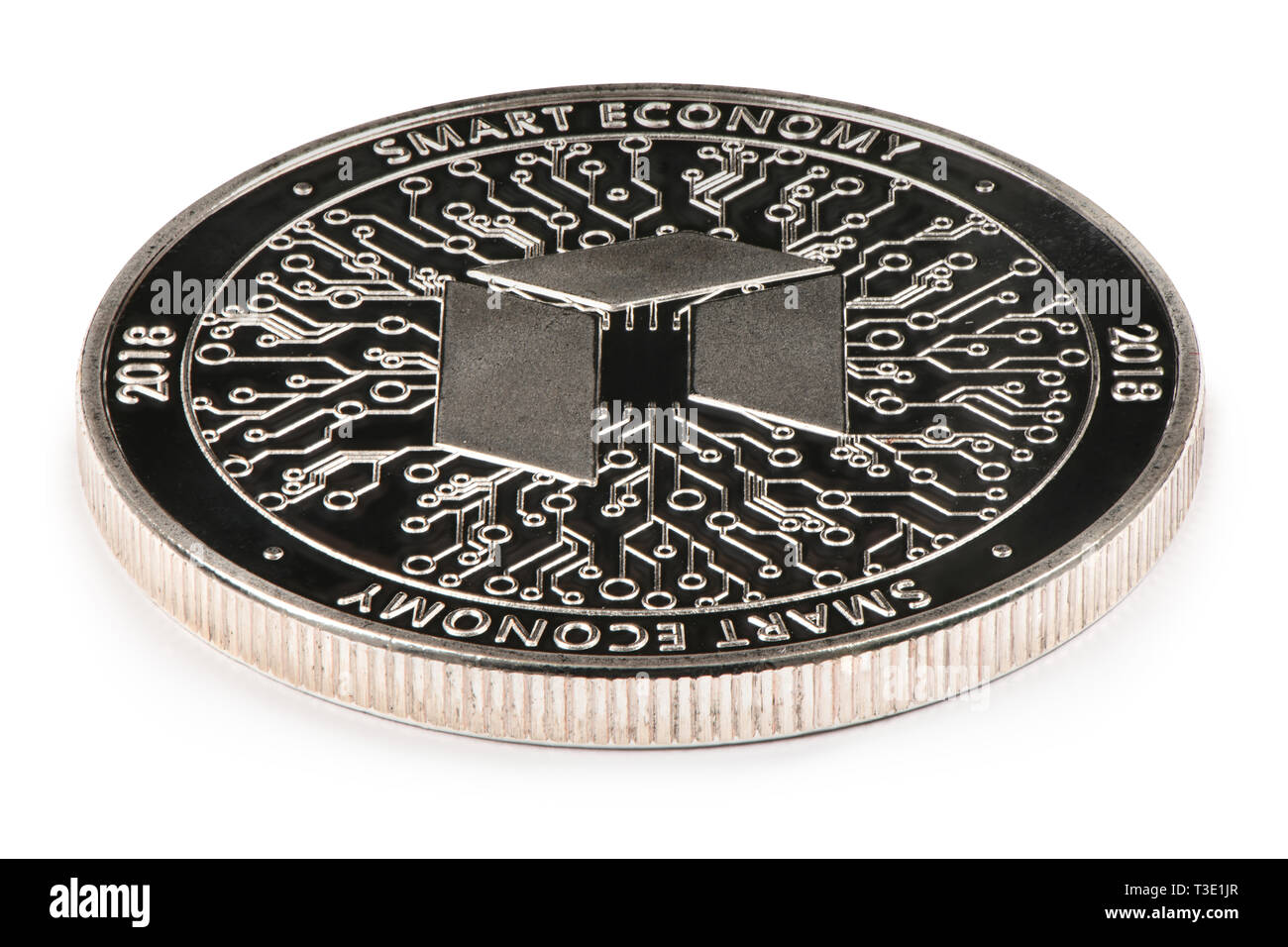 Silver neo isolated on white background. High resolution photo. With ...