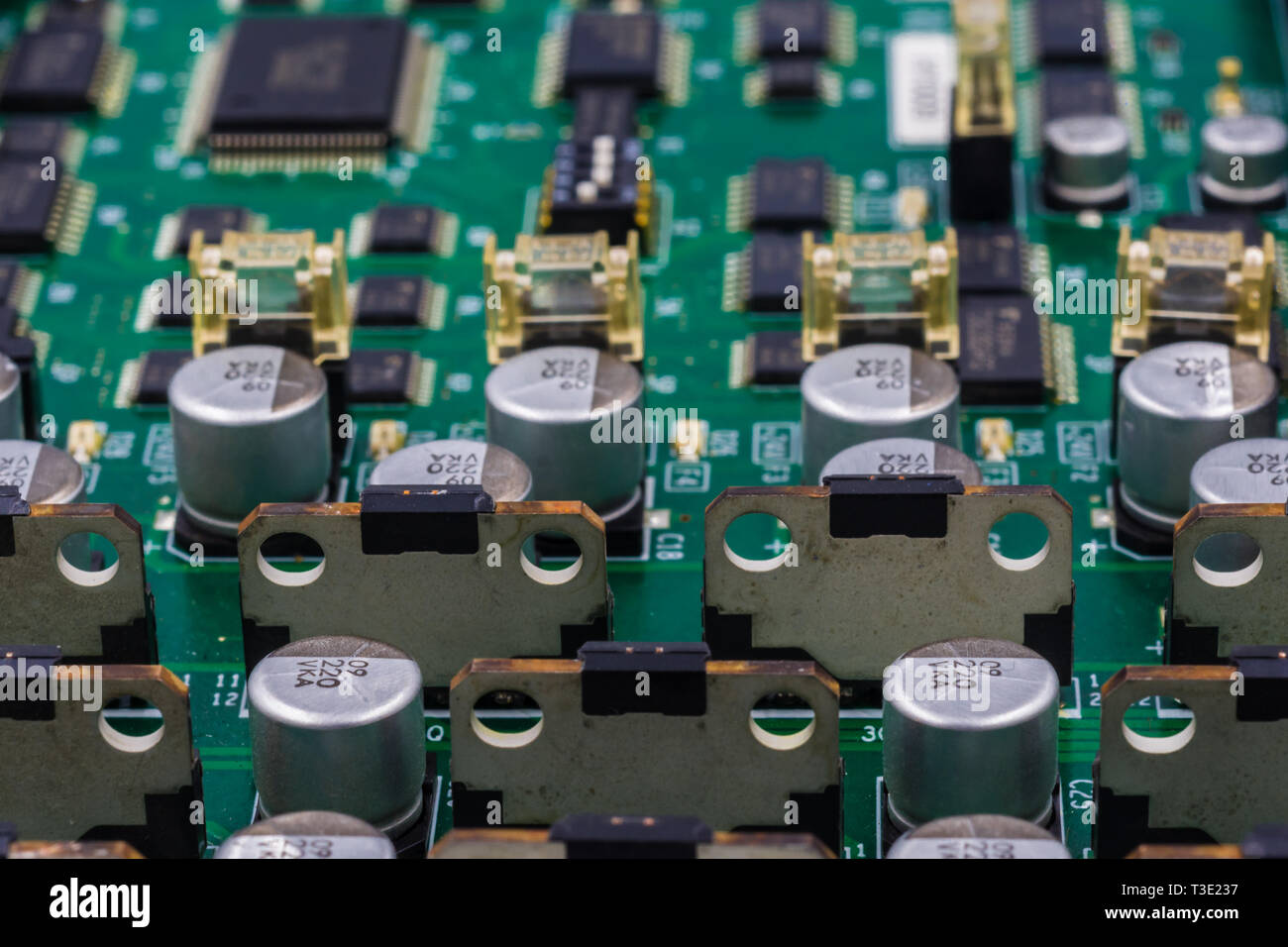 Macro photo of computer components Stock Photo - Alamy