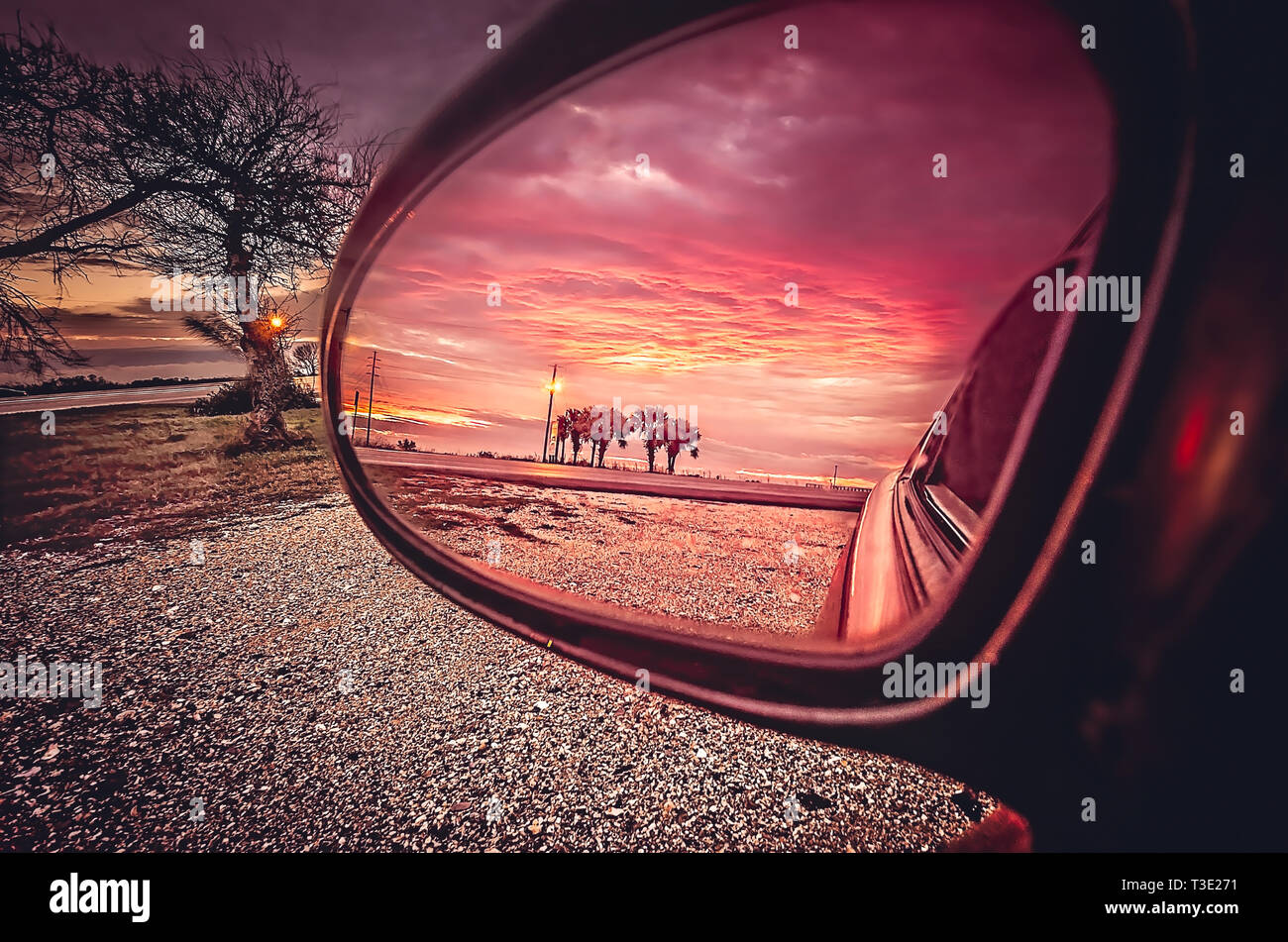 Car reflection landscape u s hi-res stock photography and images - Alamy