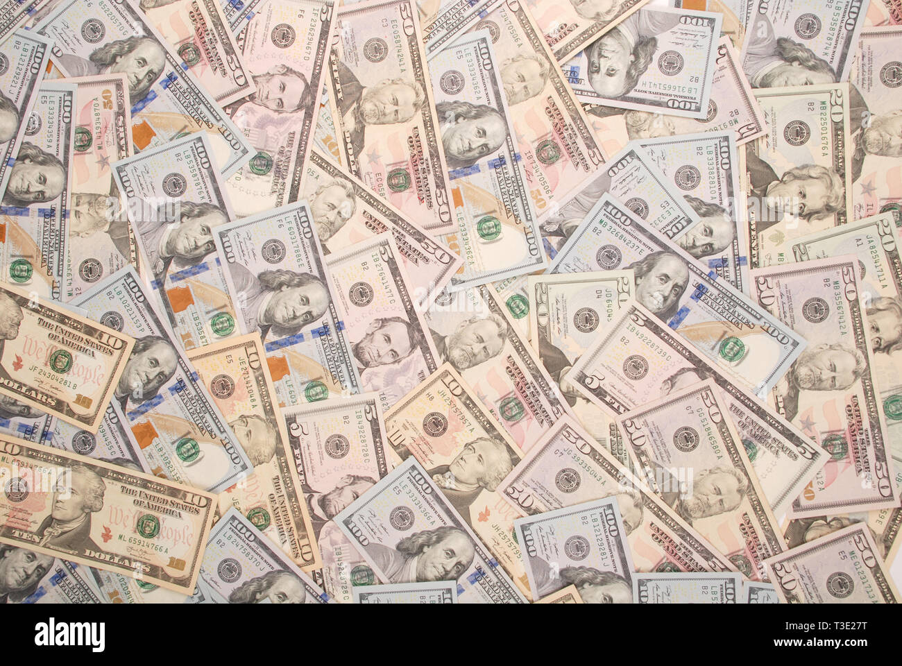 Background from dollar banknotes. Abstract money background raster ...