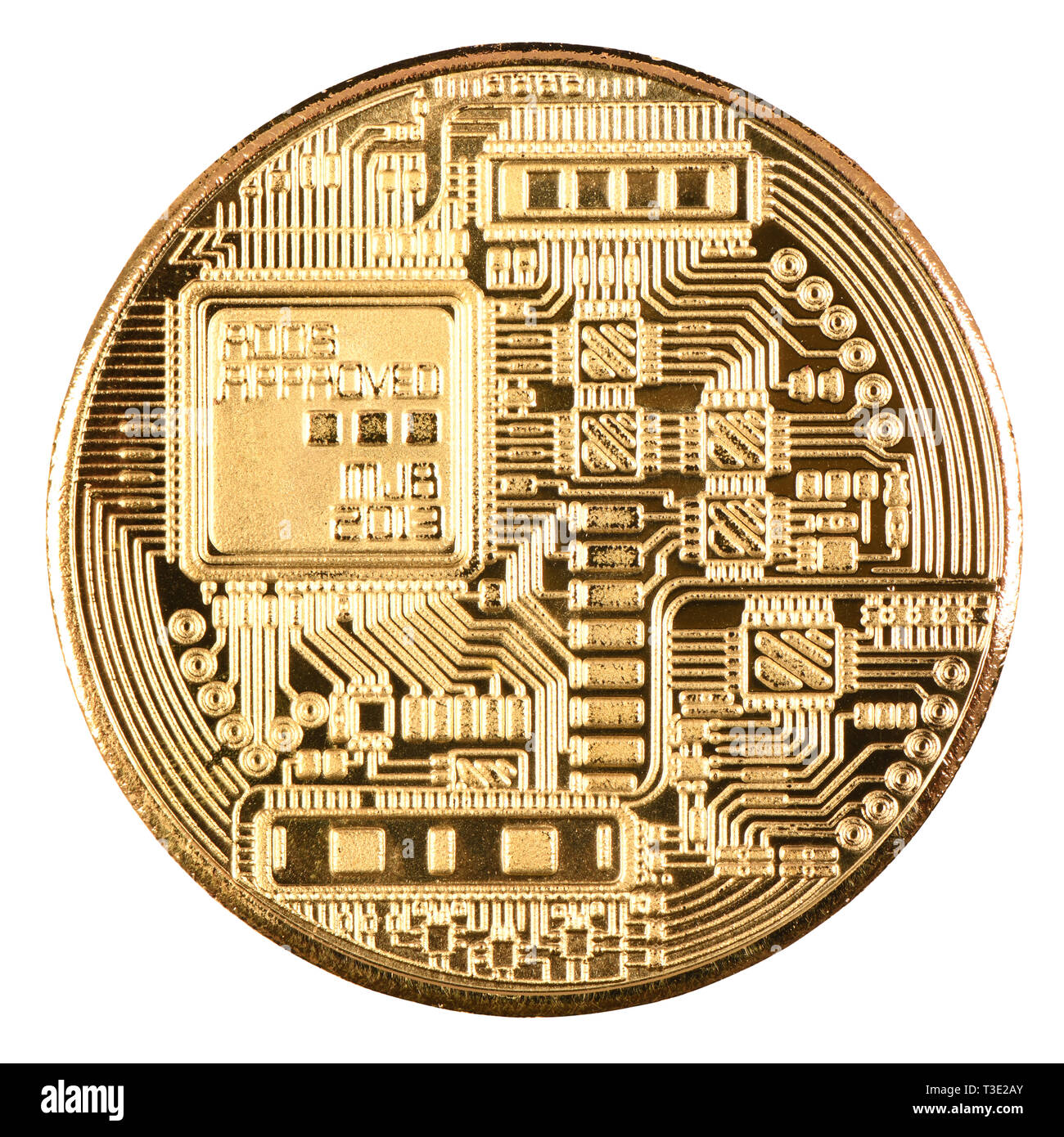 Golden monero isolated on white background. High resolution photo. With ...