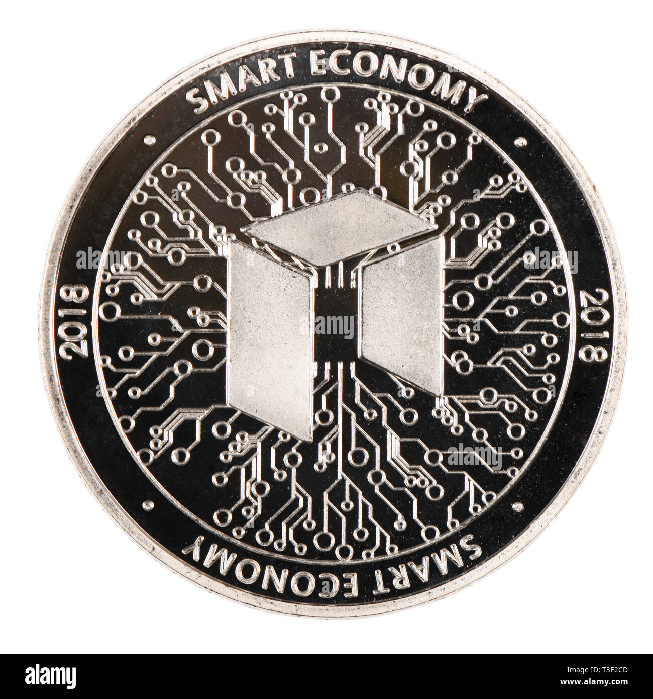 Silver neo isolated on white background. High resolution photo. With ...