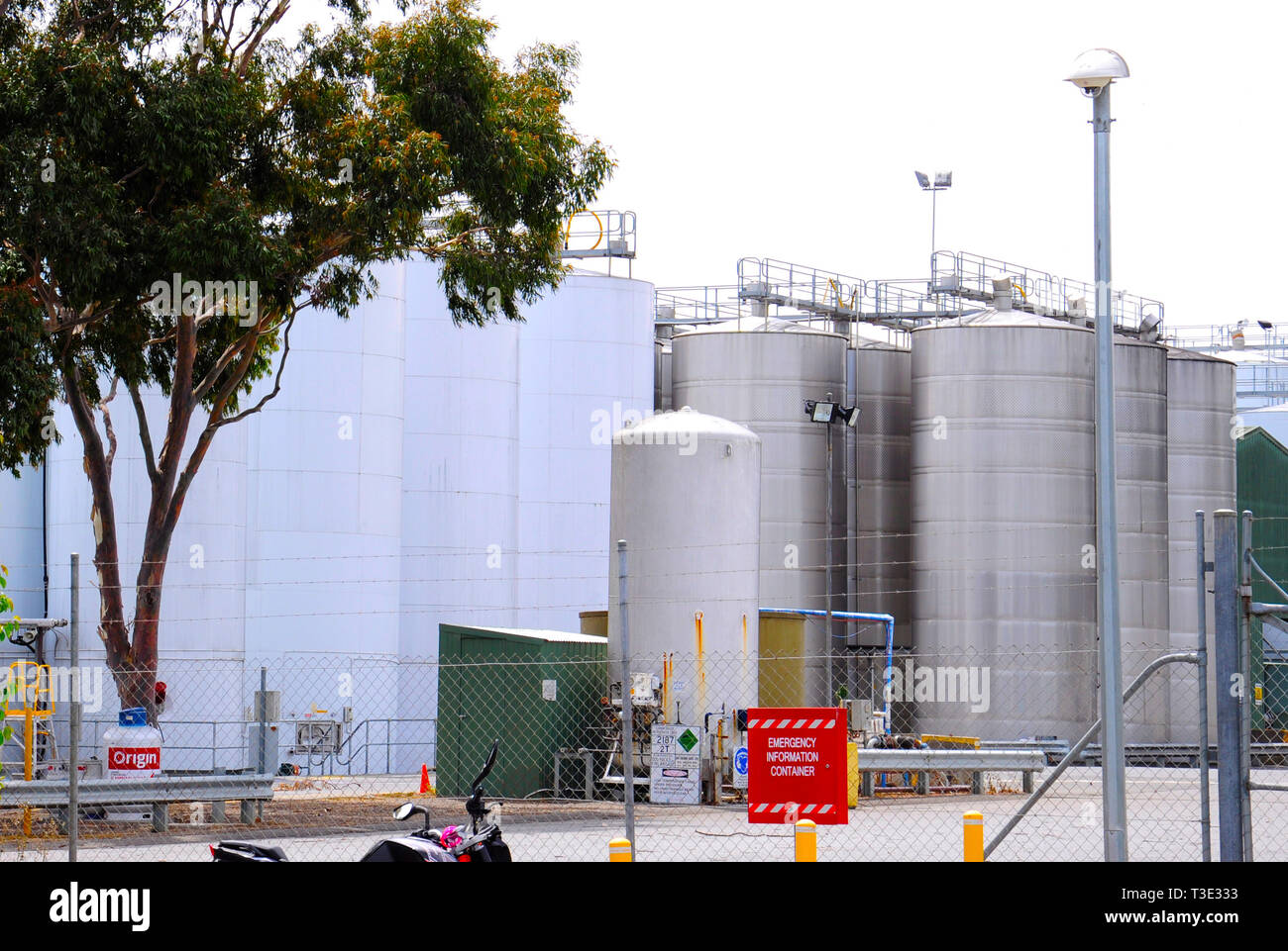 Large steel wine vats taken in Barossa Valley, South Australia Stock ...