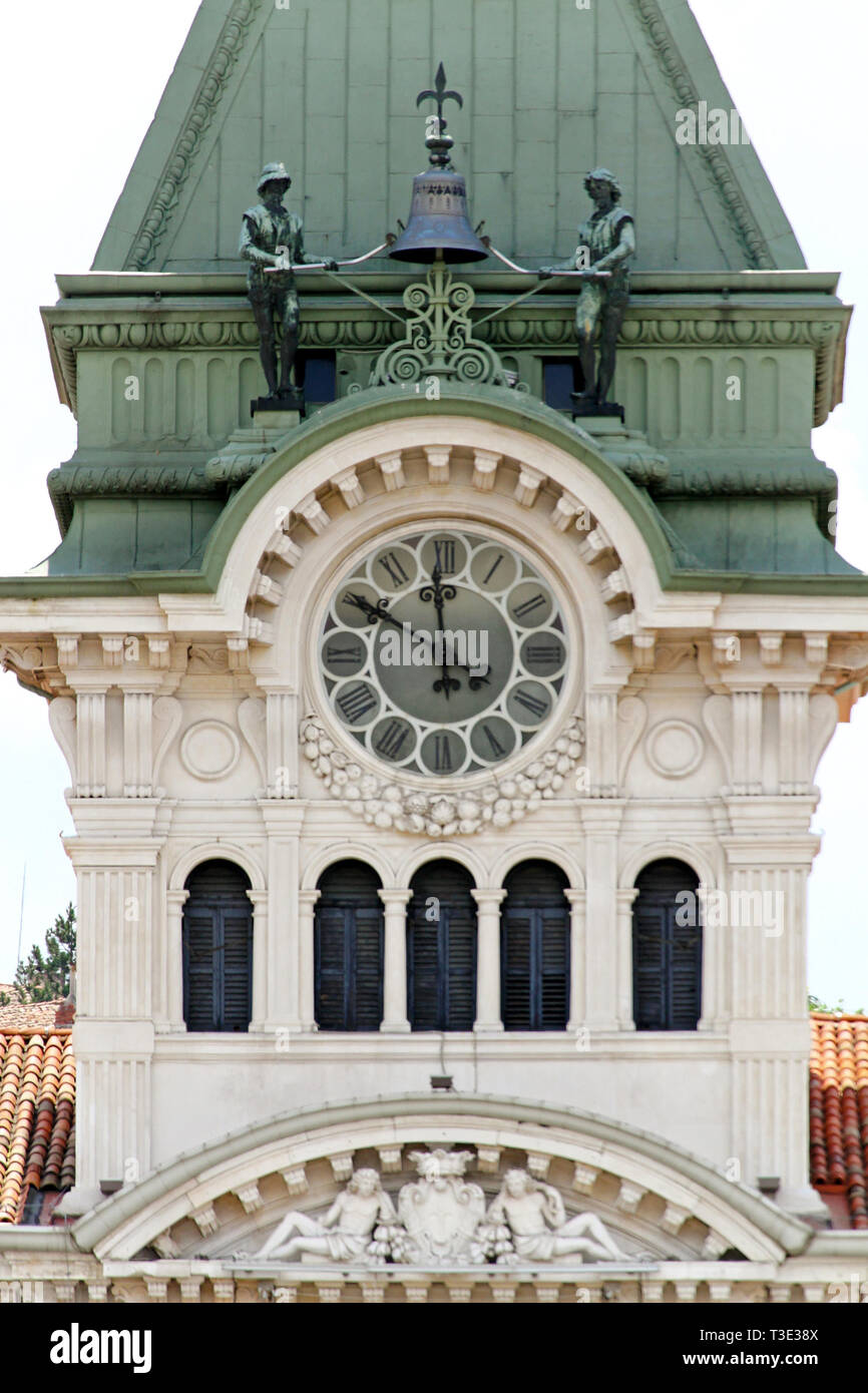 Trieste clock tower hi-res stock photography and images - Alamy