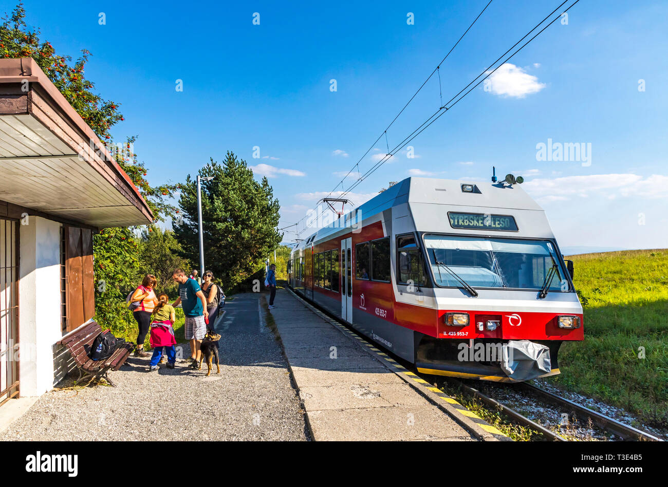 High Tatras, Slovakia - September 19, 2018: Tatra Electric Railways ...