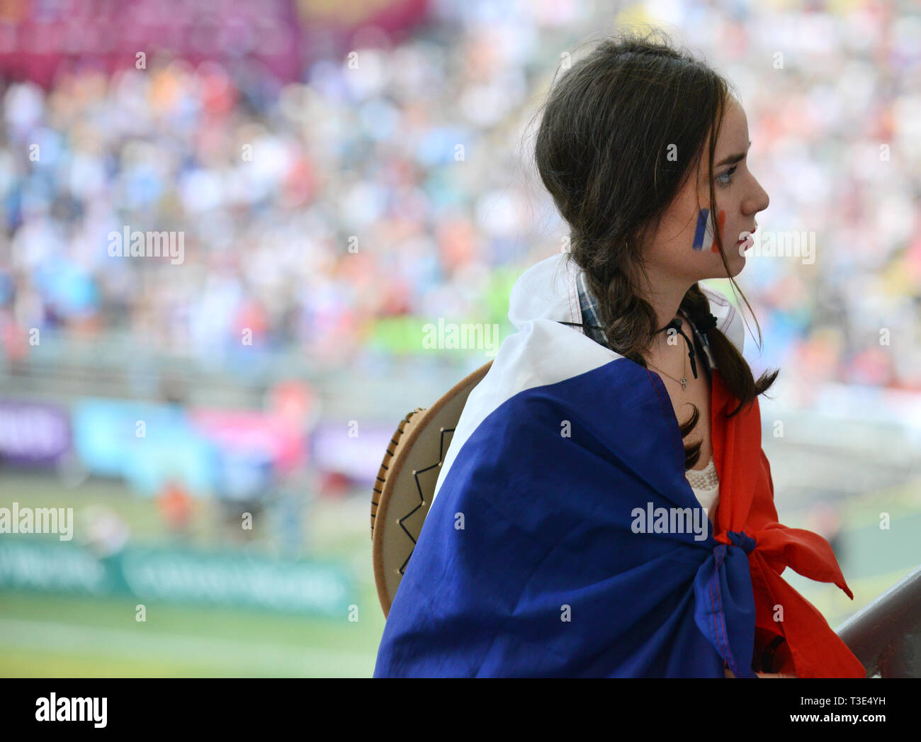 A French Rugby fan at the Hong Kong Sevens tournament Stock Photo - Alamy