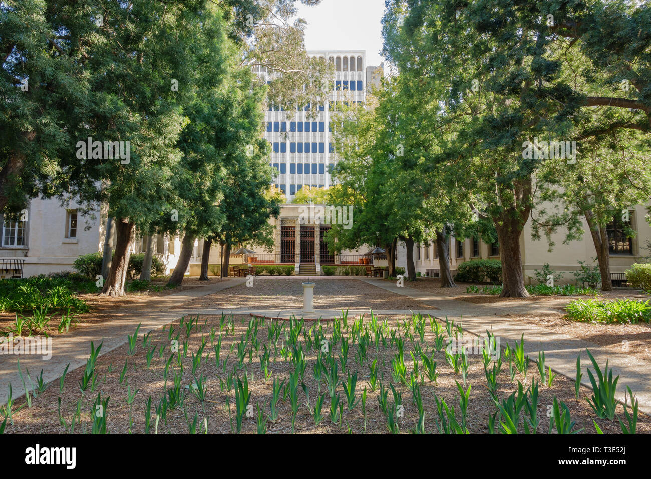 Los Angeles, MAY 24: Exterior view of a beautiful building in Caltech ...