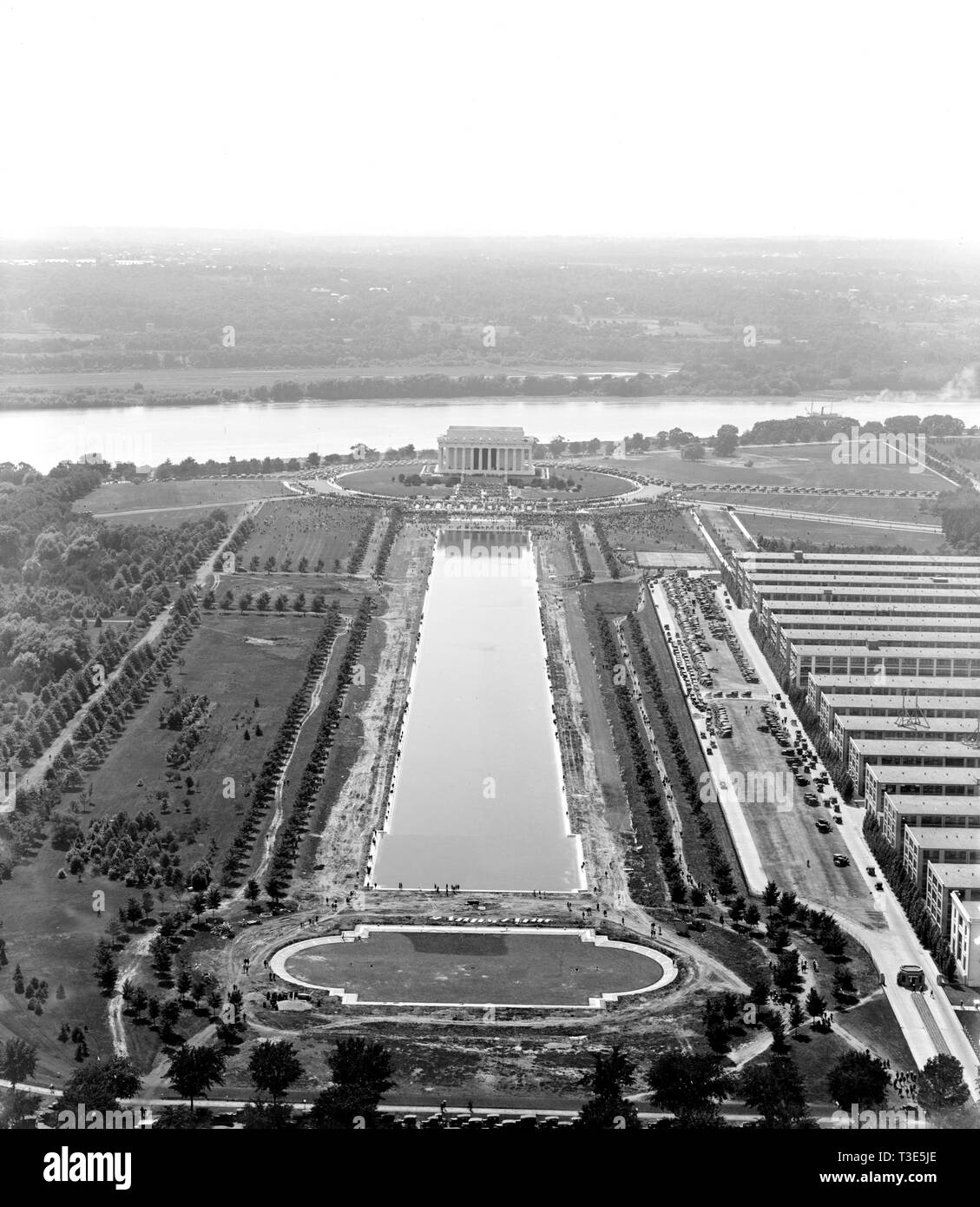 Lincoln Memorial dedication taken from atop the Washington Monument ca ...
