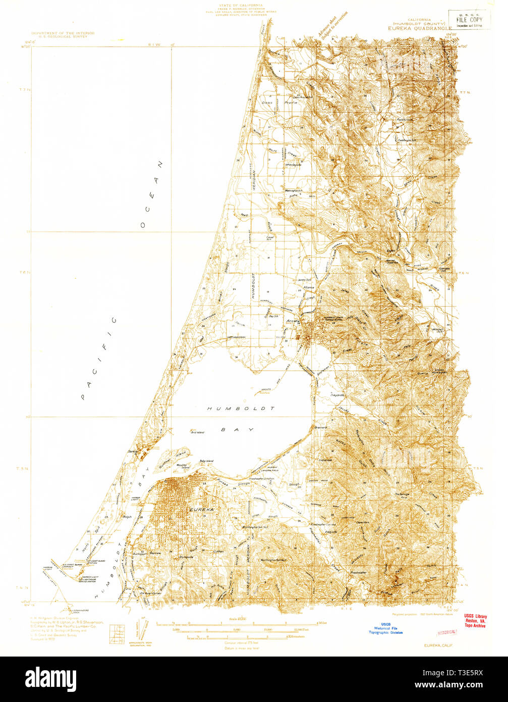 Map Of Eureka High Resolution Stock Photography and Images - Alamy