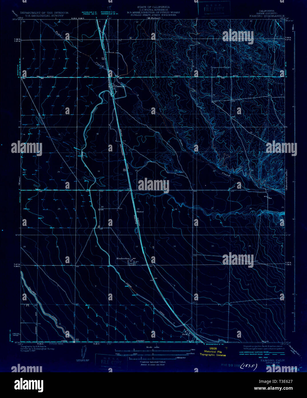 1930 map of california hi-res stock photography and images - Alamy