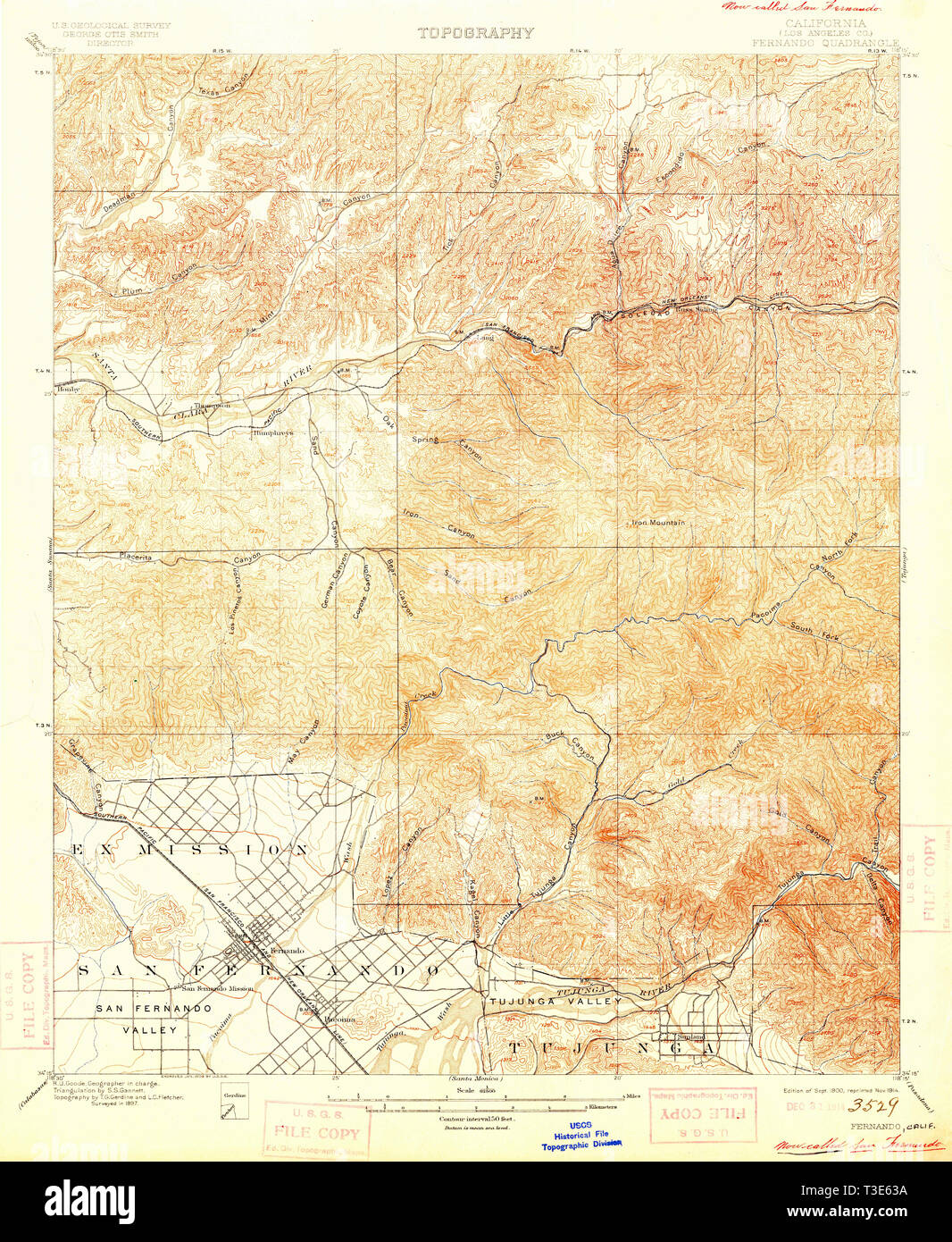 California map 1900 hi-res stock photography and images - Alamy