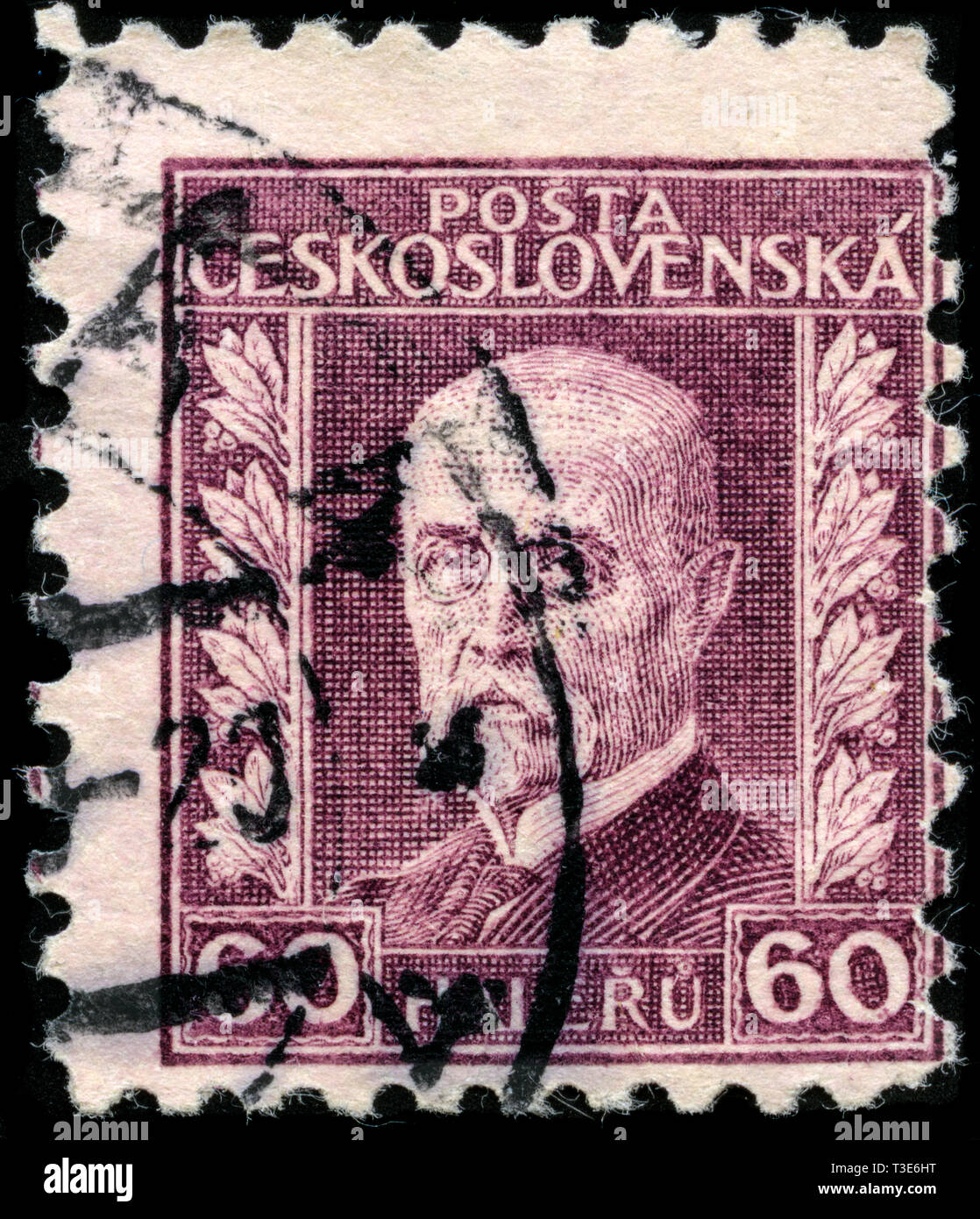 Czechoslovakia masaryk stamp hi-res stock photography and images - Alamy