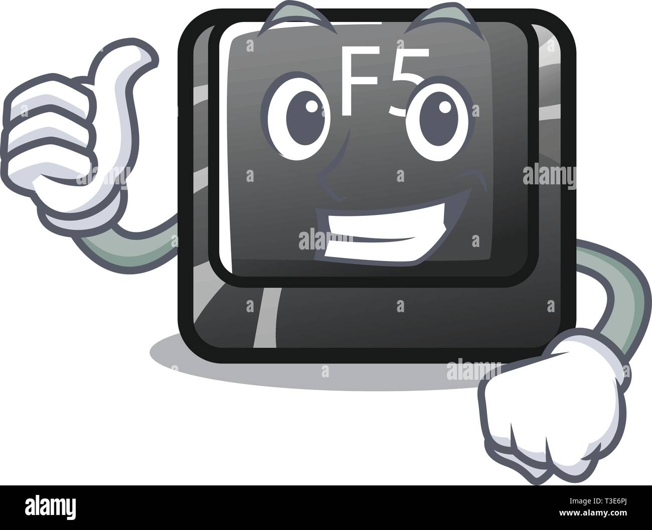 Thumbs up f5 installed on the mascot computer Stock Vector Image & Art ... Thumbs up f5 installed on the mascot computer Stock Vector Image & Art ...