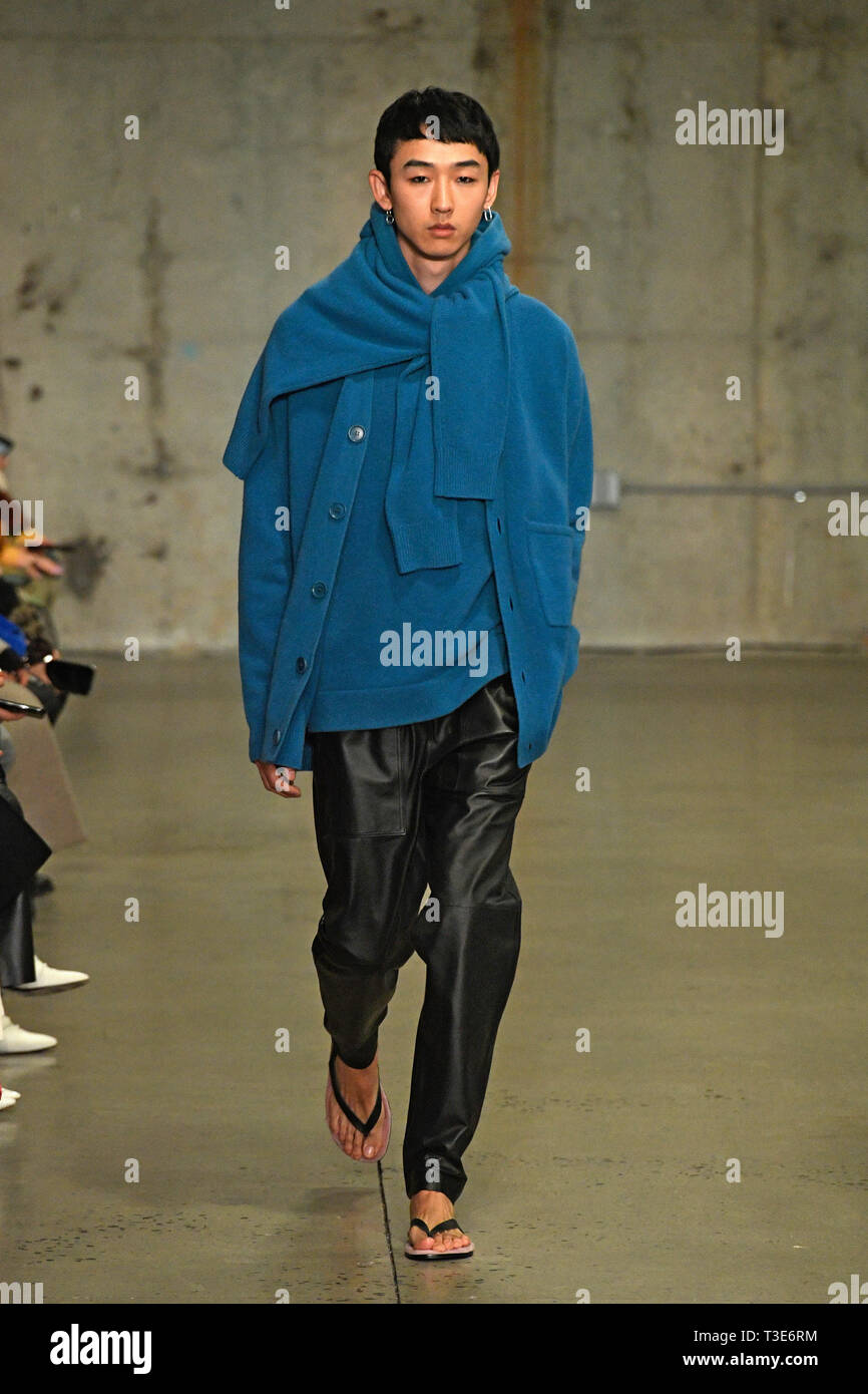 NEW YORK, NY - FEBRUARY 10: A model walks the runway at the Tibi ...