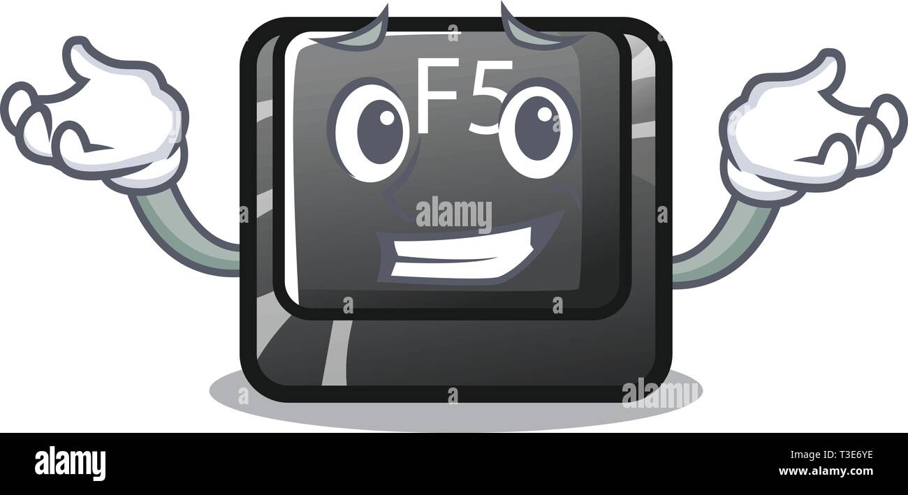 Grinning f5 installed on the mascot computer Stock Vector Image & Art ...