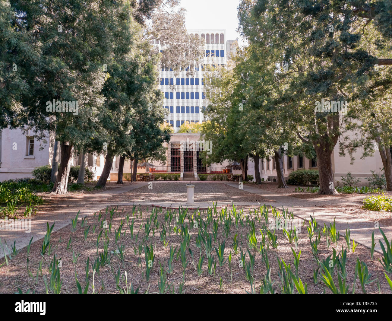 Los Angeles, MAY 24: Exterior view of a beautiful building in Caltech ...