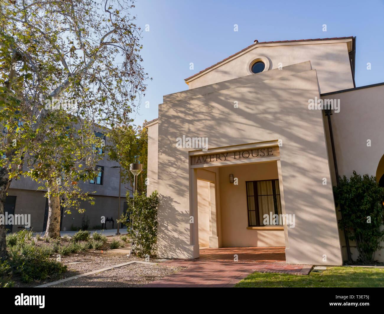Los Angeles, MAY 24: Exterior view of Avery House in Caltech on MAY 24 ...