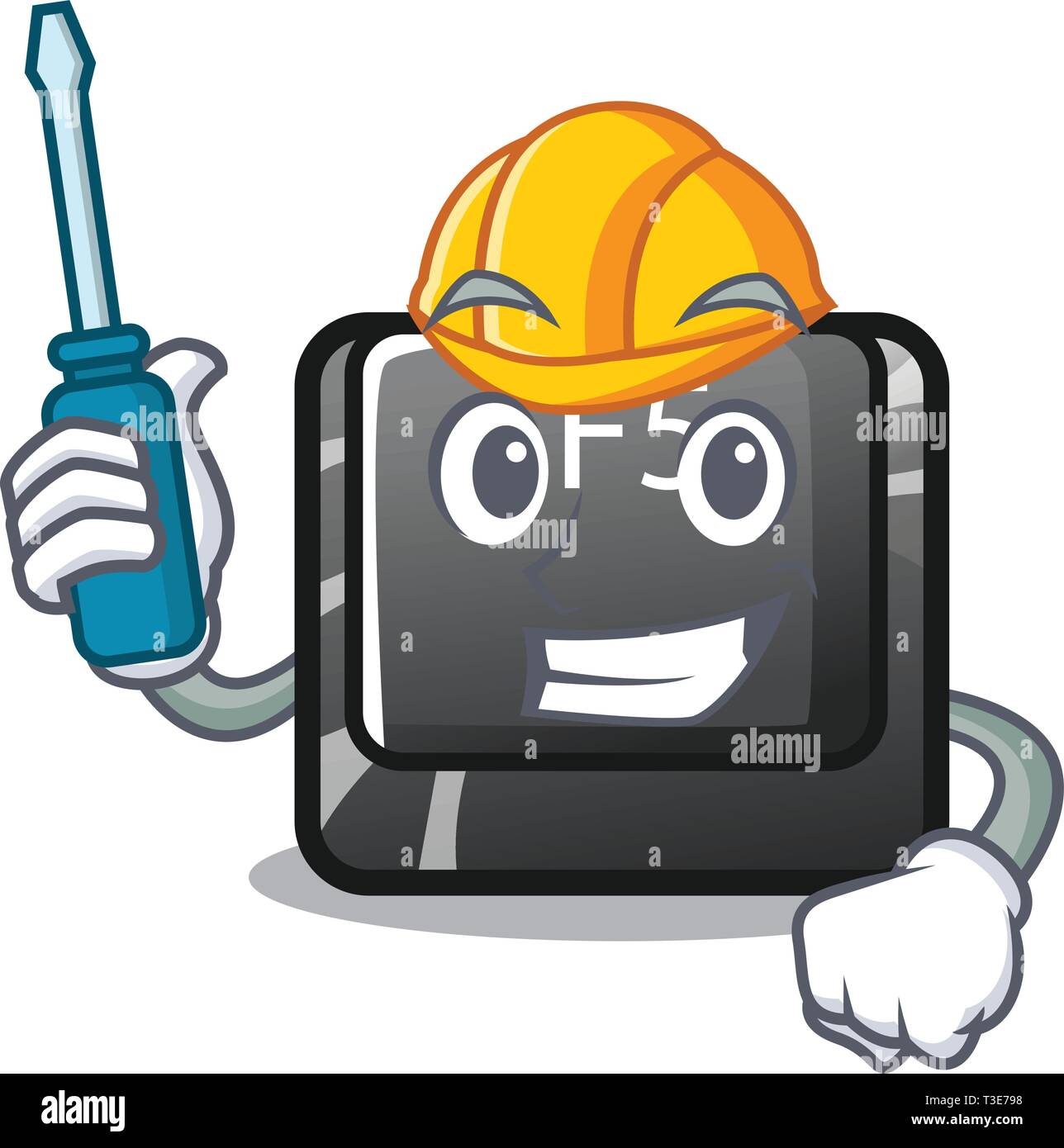 Automotive longest F5 button on cartoon keyboard Stock Vector Image ...