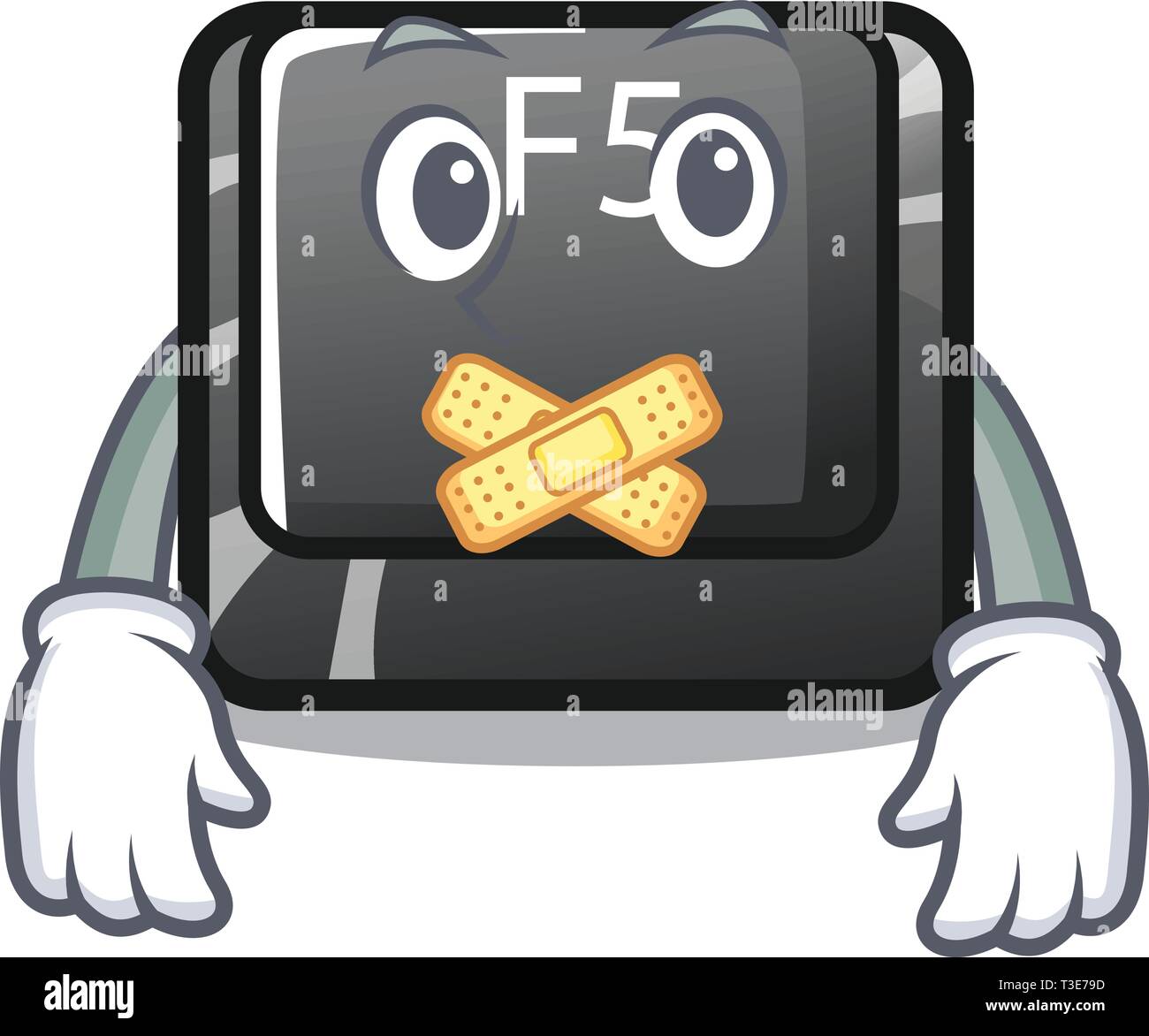 Silent longest F5 button on cartoon keyboard Stock Vector Image & Art ...
