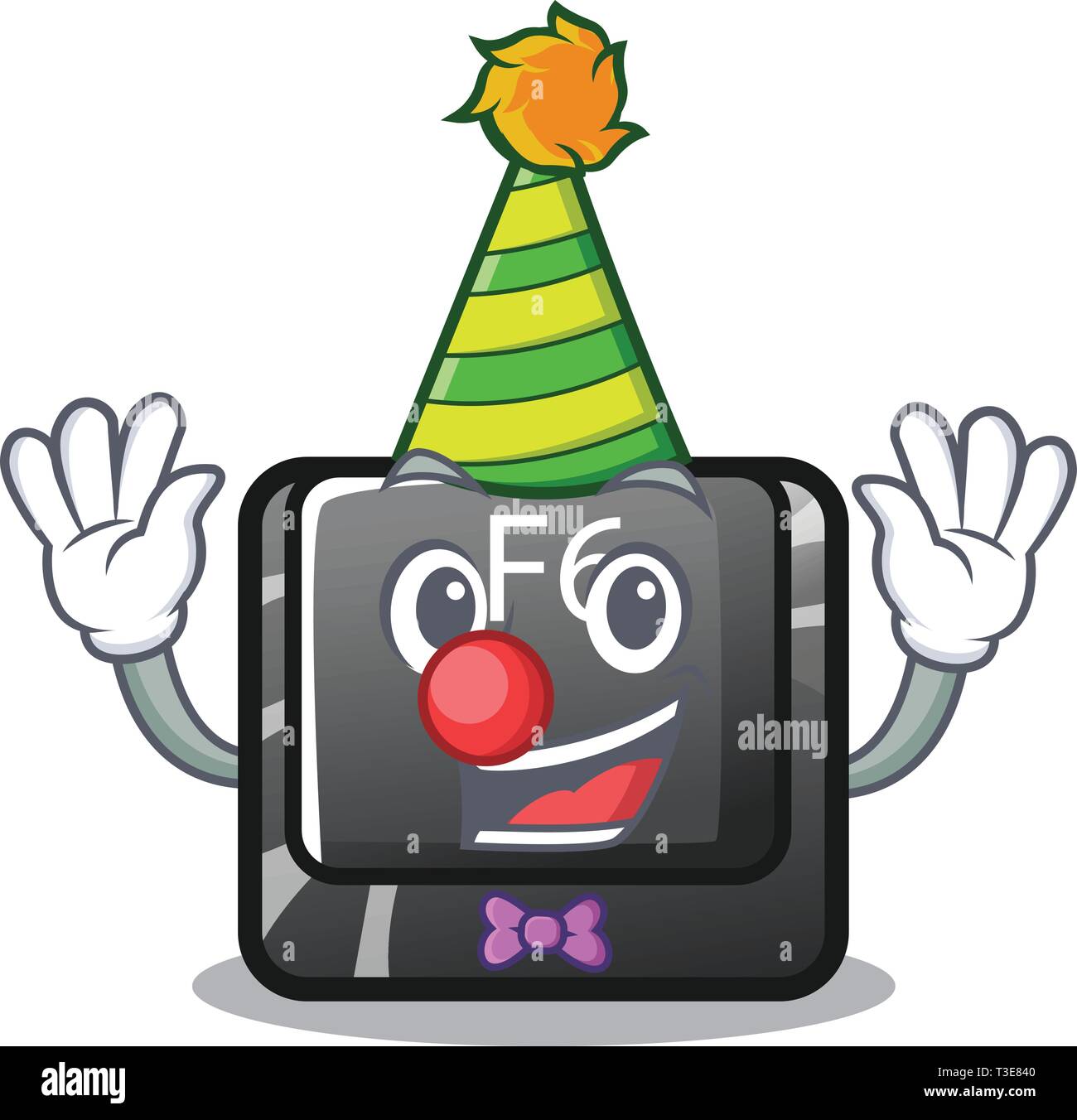 Clown laptop cartoon character hi-res stock photography and images - Alamy