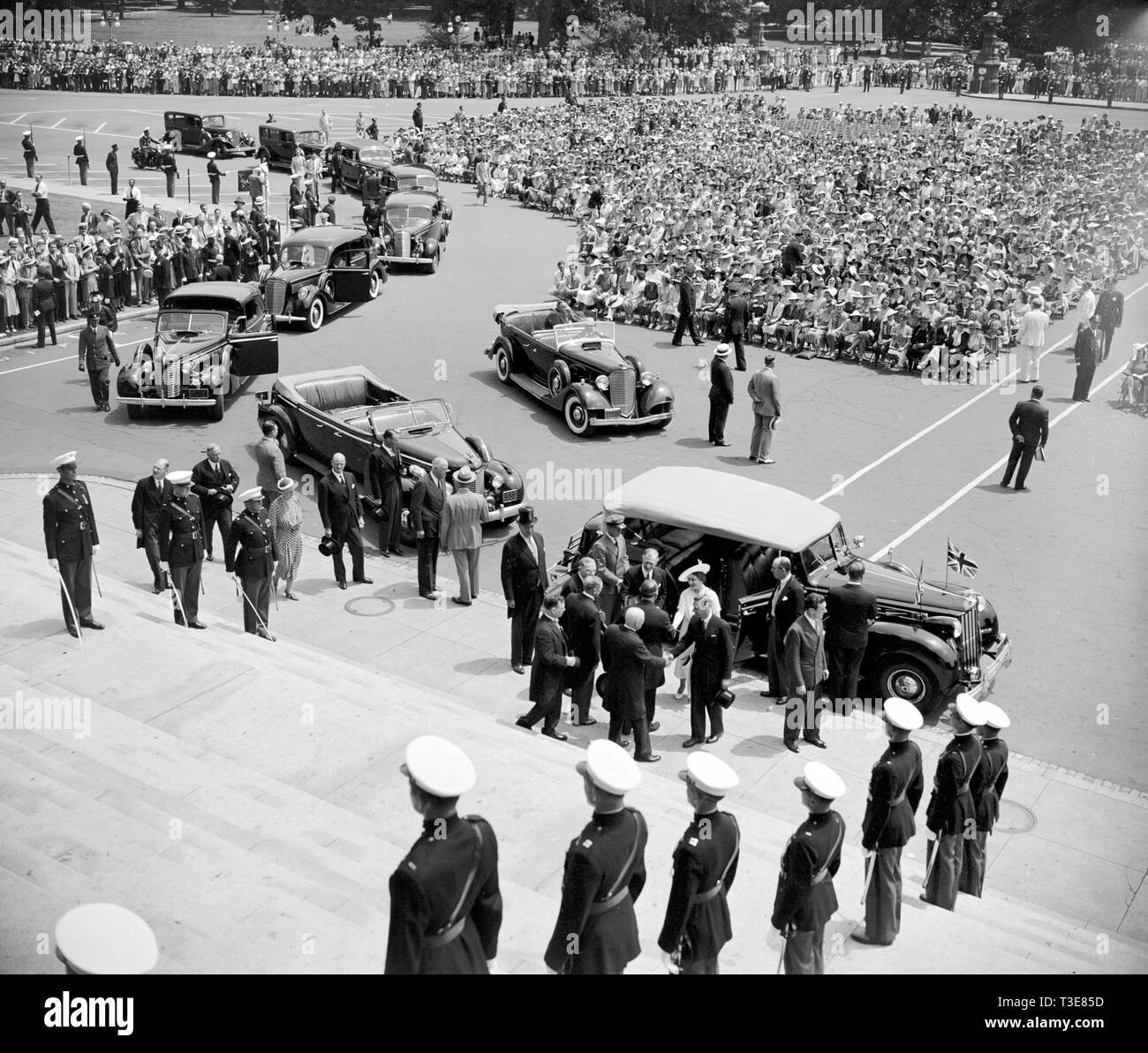 King and Queen of England visiting Washington D.C. ca. 1938 or 1939 ...