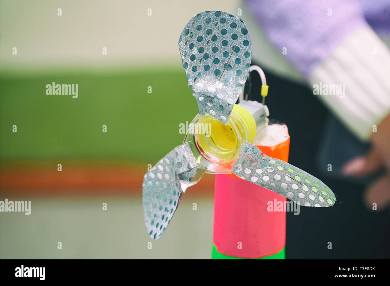 Simple homemade propeller made by a child Stock Photo - Alamy