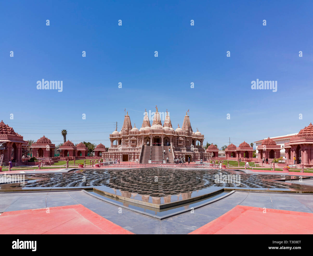 Chino Hills, MAR 31: Exterior view of the famous BAPS Shri Swaminarayan ...