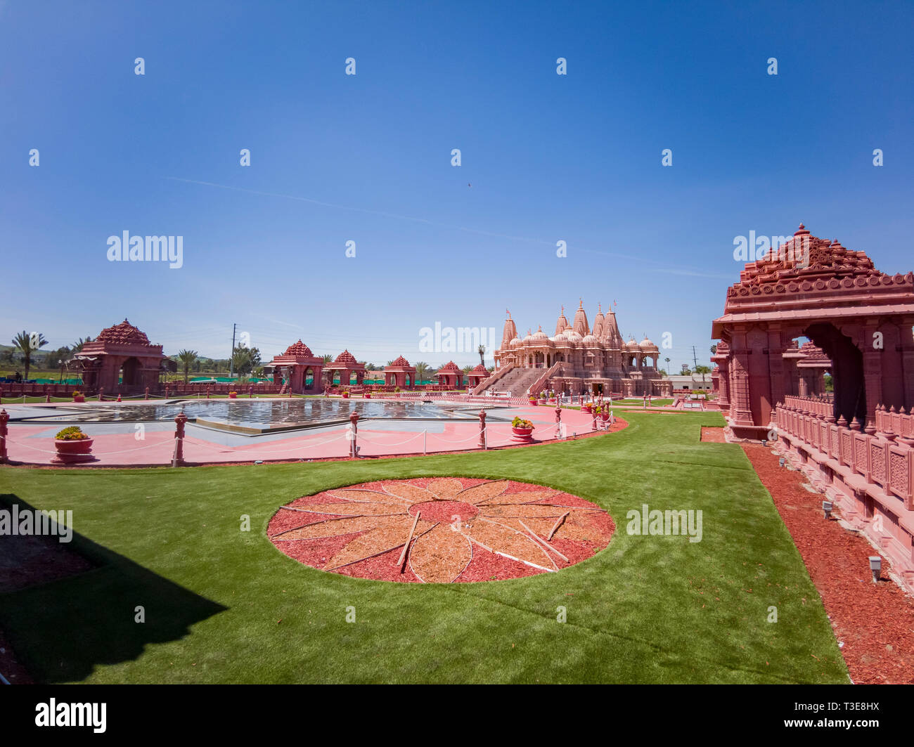 Chino Hills, MAR 31: Exterior view of the famous BAPS Shri Swaminarayan ...