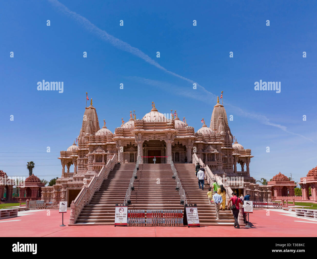 Chino Hills, MAR 31: Exterior view of the famous BAPS Shri Swaminarayan ...