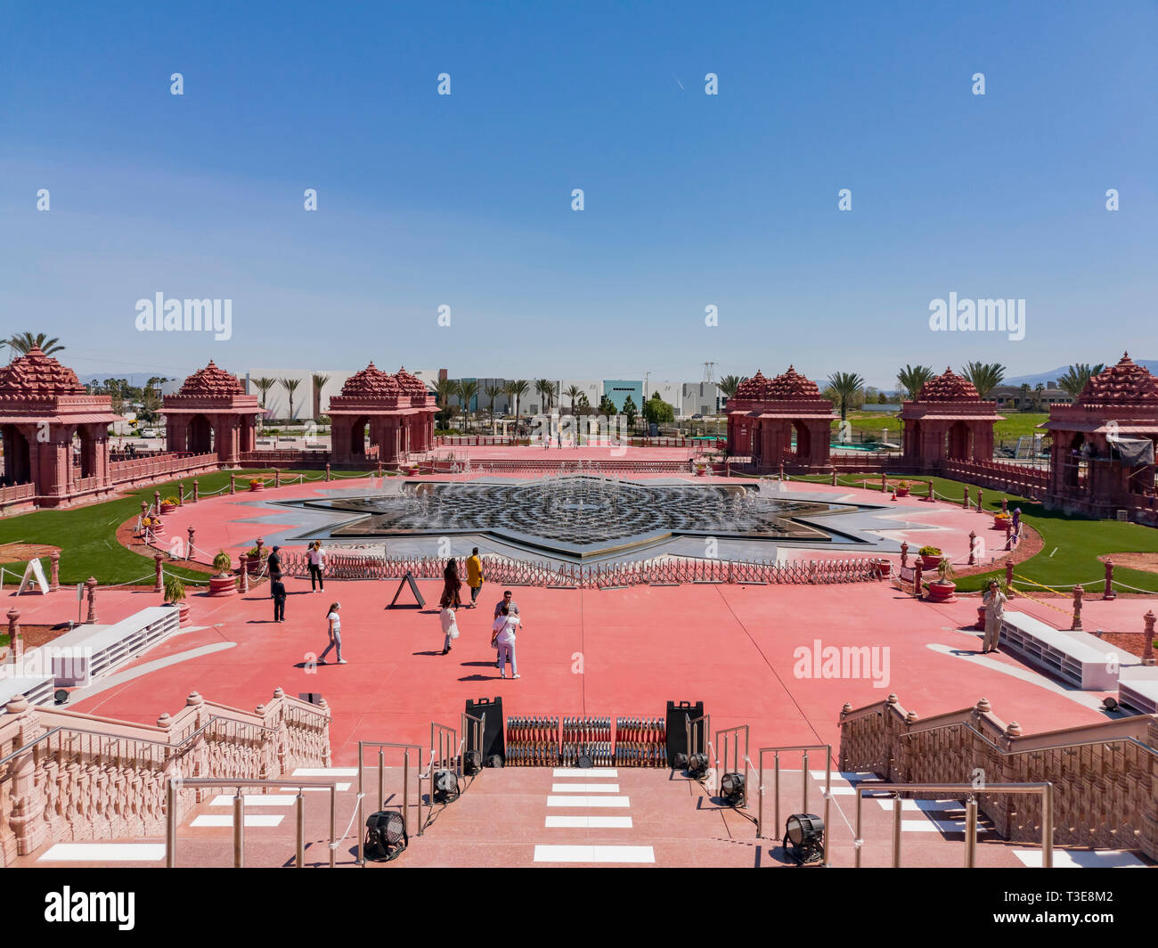 Chino Hills, MAR 31: Exterior view of the famous BAPS Shri Swaminarayan ...