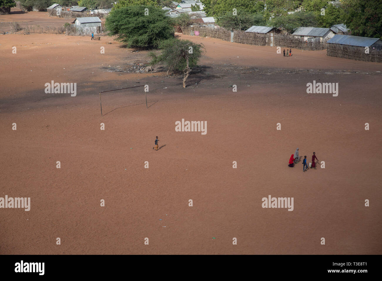 The view from a water tower in the refugee camp. Dadaab is one of the ...