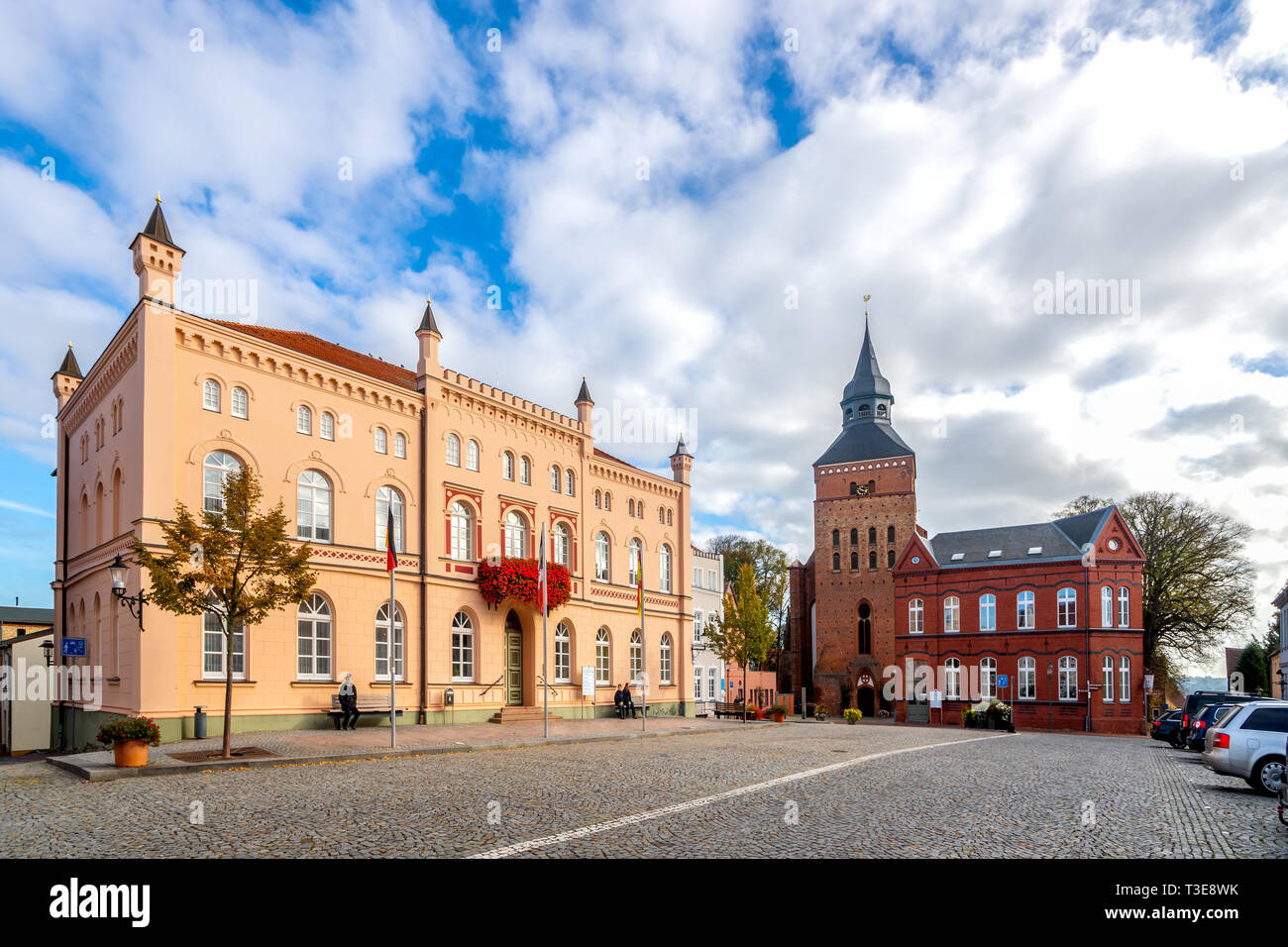 Market in Sternberg, Germany Stock Photo - Alamy