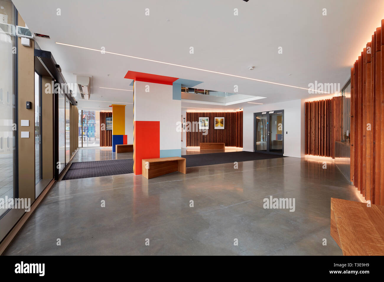 Angled view of reception. Stratford Tower, London, United Kingdom ...