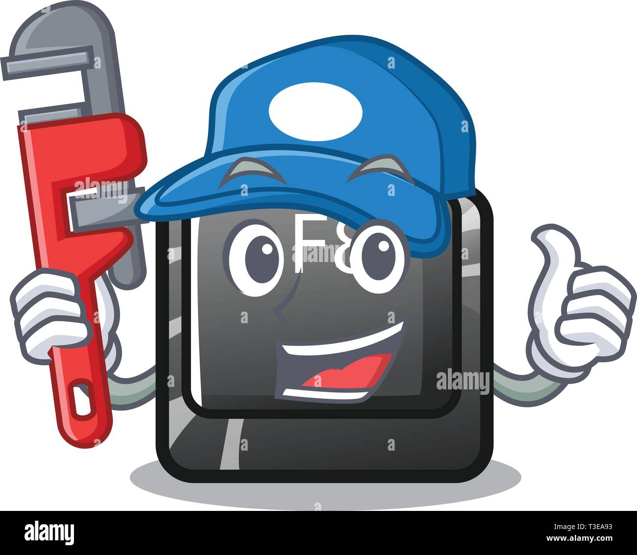 Plumber f8 button displayed on cartoon keyboard Stock Vector Image ...