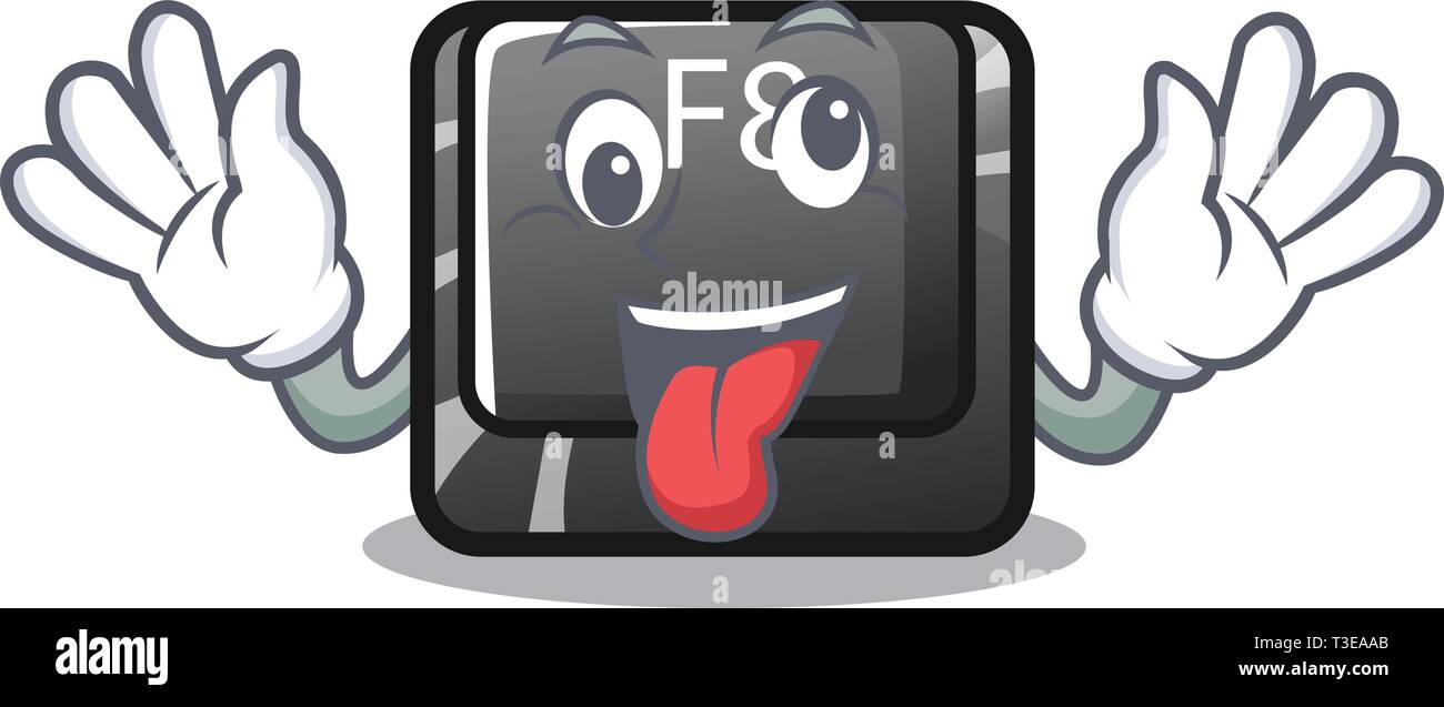 Crazy f8 button displayed on cartoon keyboard Stock Vector Image & Art ...