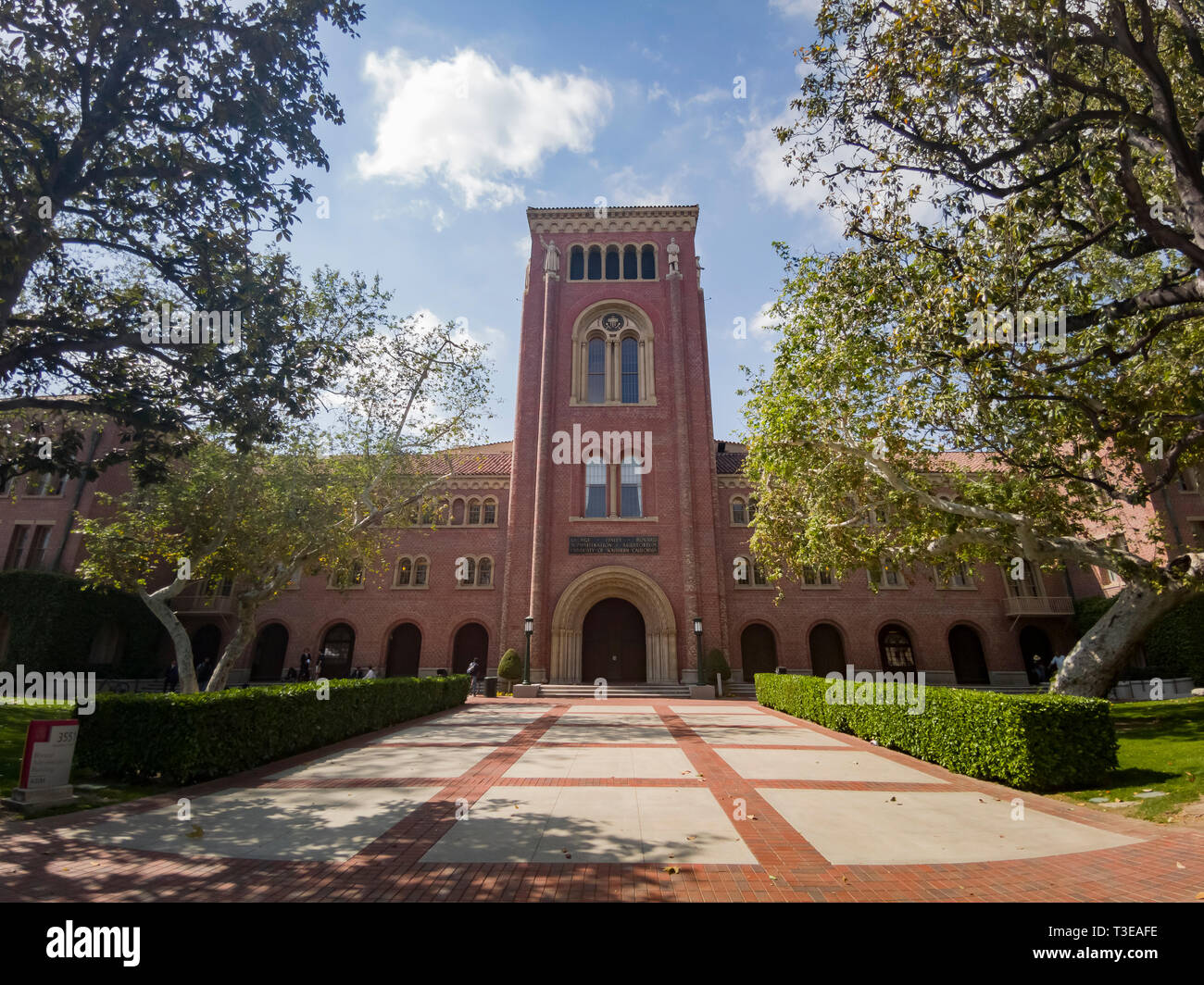 Los Angeles, APR 2: Exterior view of Bovard Auditorium of USC on APR 2 ...