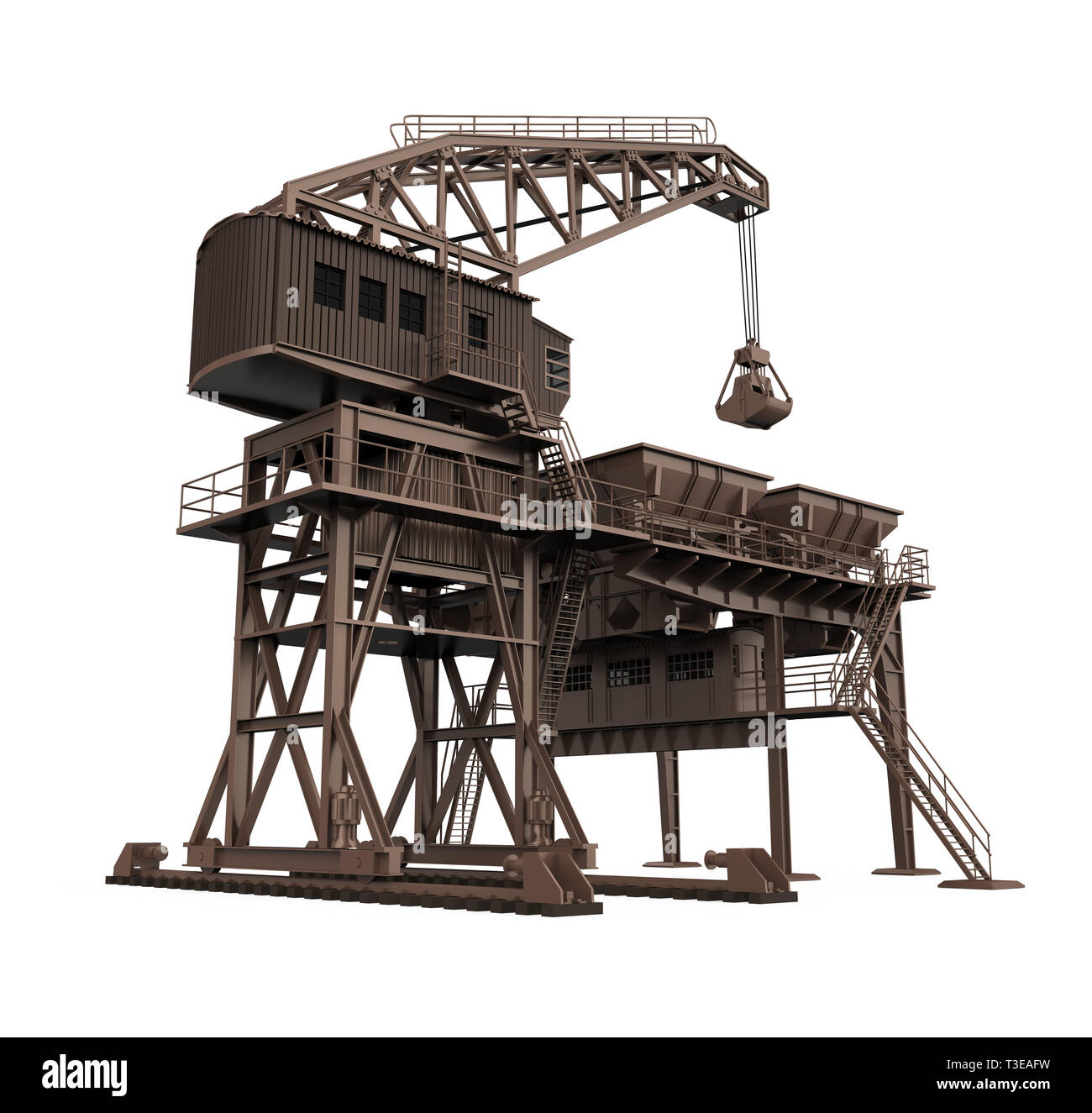 Construction cranes heavy equipment Cut Out Stock Images & Pictures - Alamy