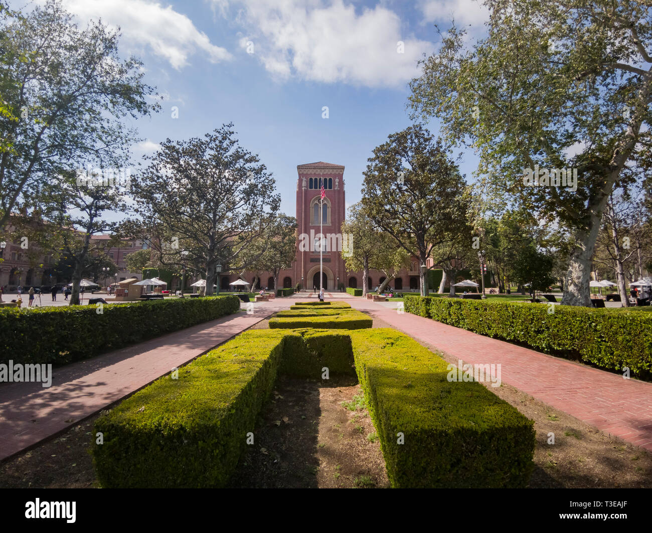 Los Angeles, APR 2: Exterior view of Bovard Auditorium of USC on APR 2 ...